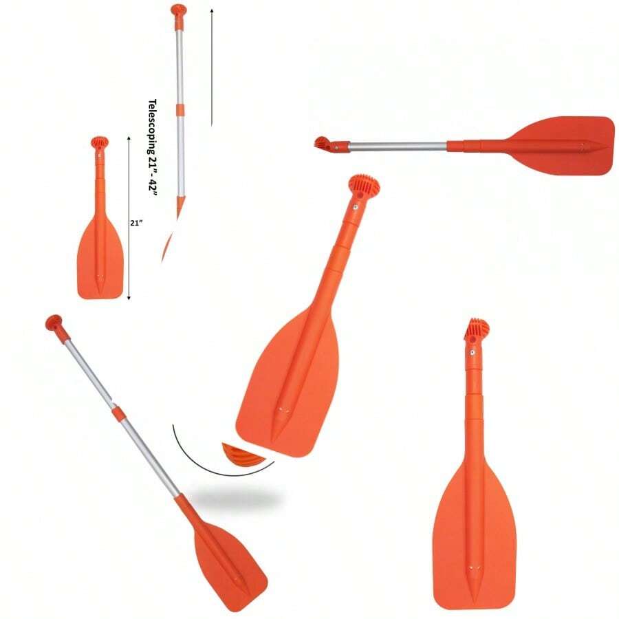 Pactrade Marine Boat Kayak Raft Telescopic Mini Paddle Round Grip 21and ...