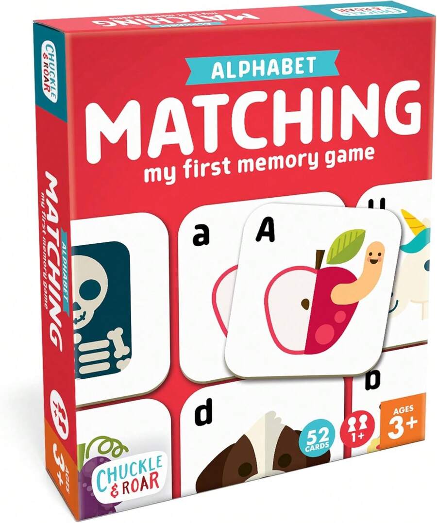 Matching Game Alphabet - Board Game Kids 3 And Up - Concentration Game ...