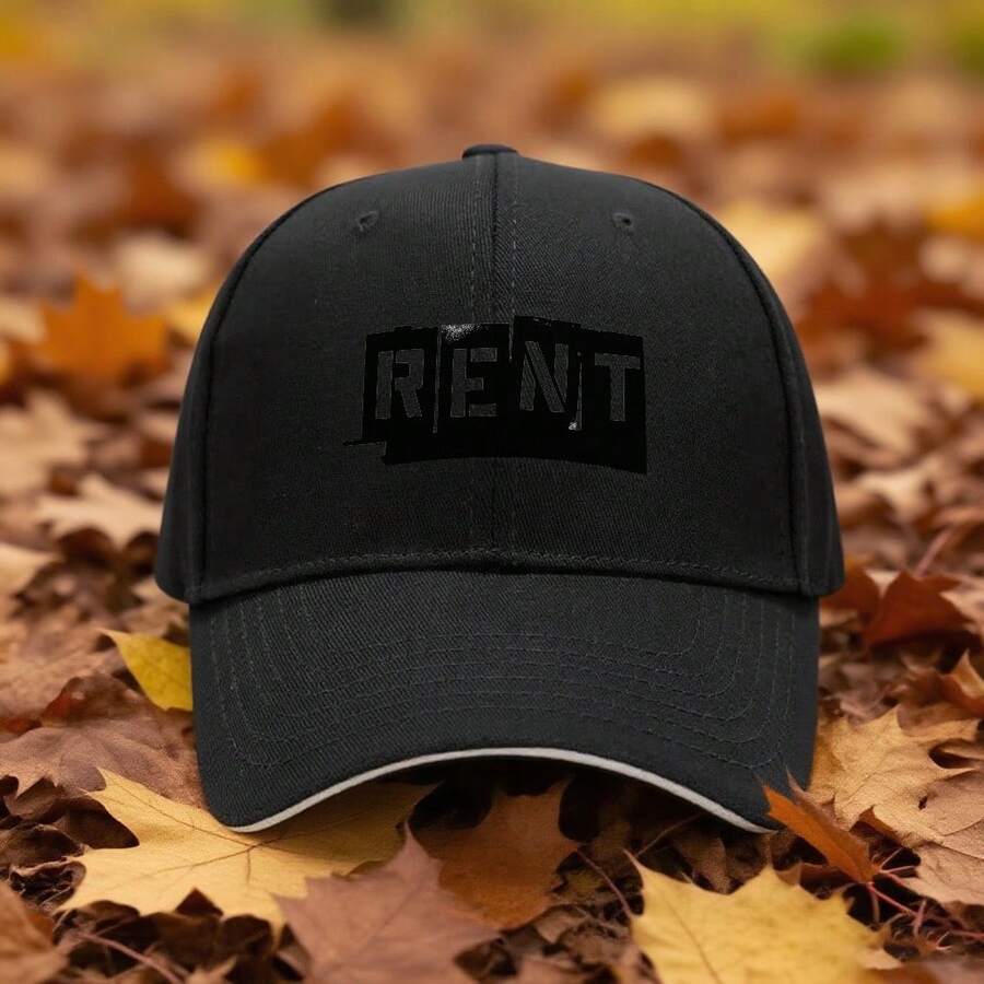 Baseball Cap Rent Logo B&W Golf Dad Hat Adjustable Original Classic ...