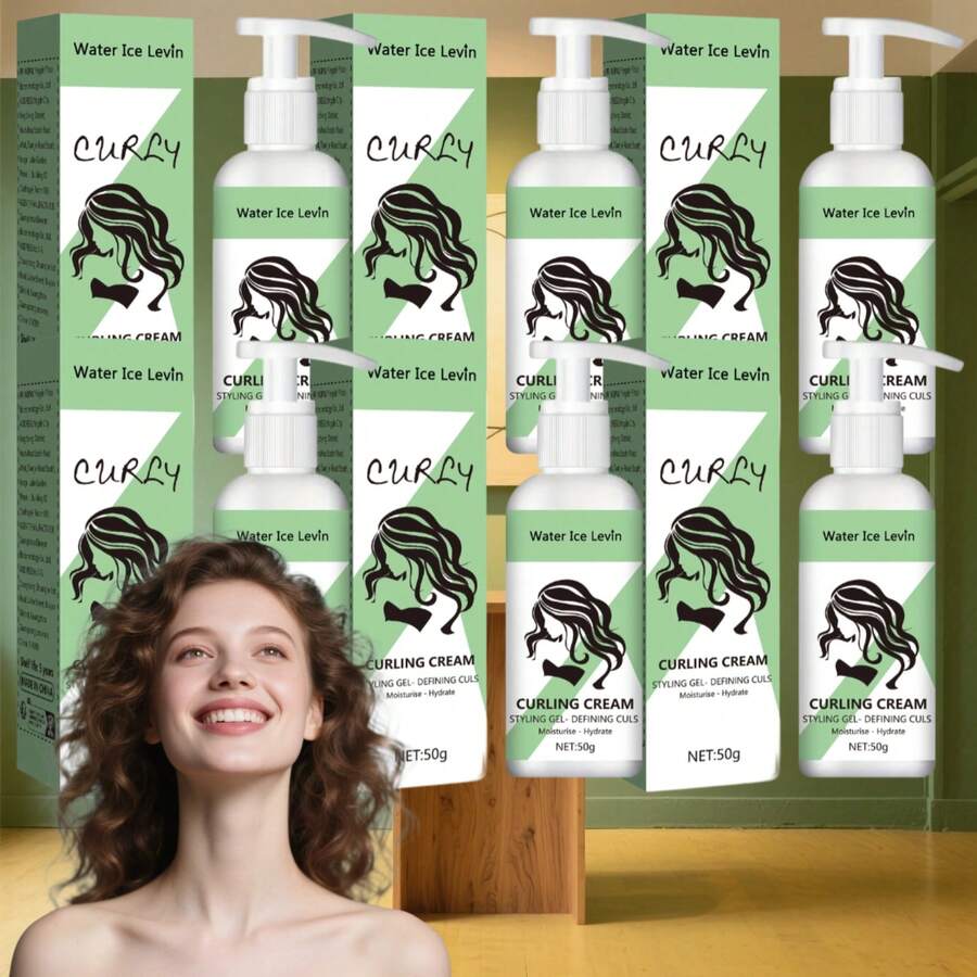 6PCS Styling Gel For Curling Hair Care, Moisturizes To Keep Curls Soft ...