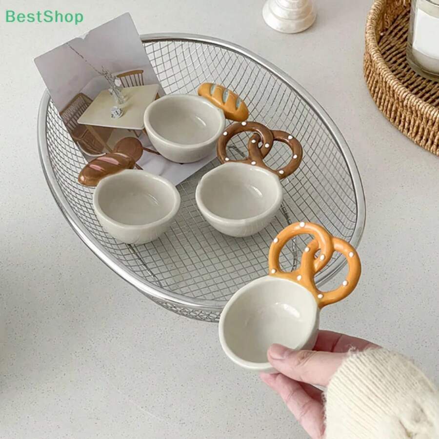 〔Rebecca〕Cute Themed Restaurant Ceramic Small Dish Seasoning Dish for ...