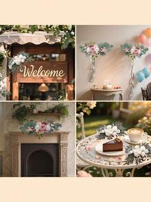 Wedding Arch Flowers Set Of 2, Artificial Flowers For Decoration ...