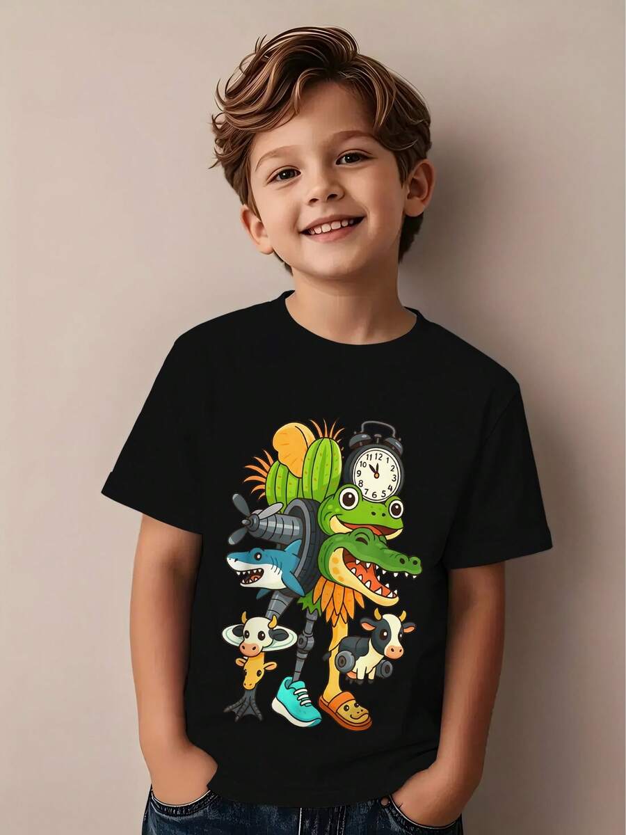 Italian Brainrot Meme 10-Stage Combo Character Edit Kids T-Shirt ...