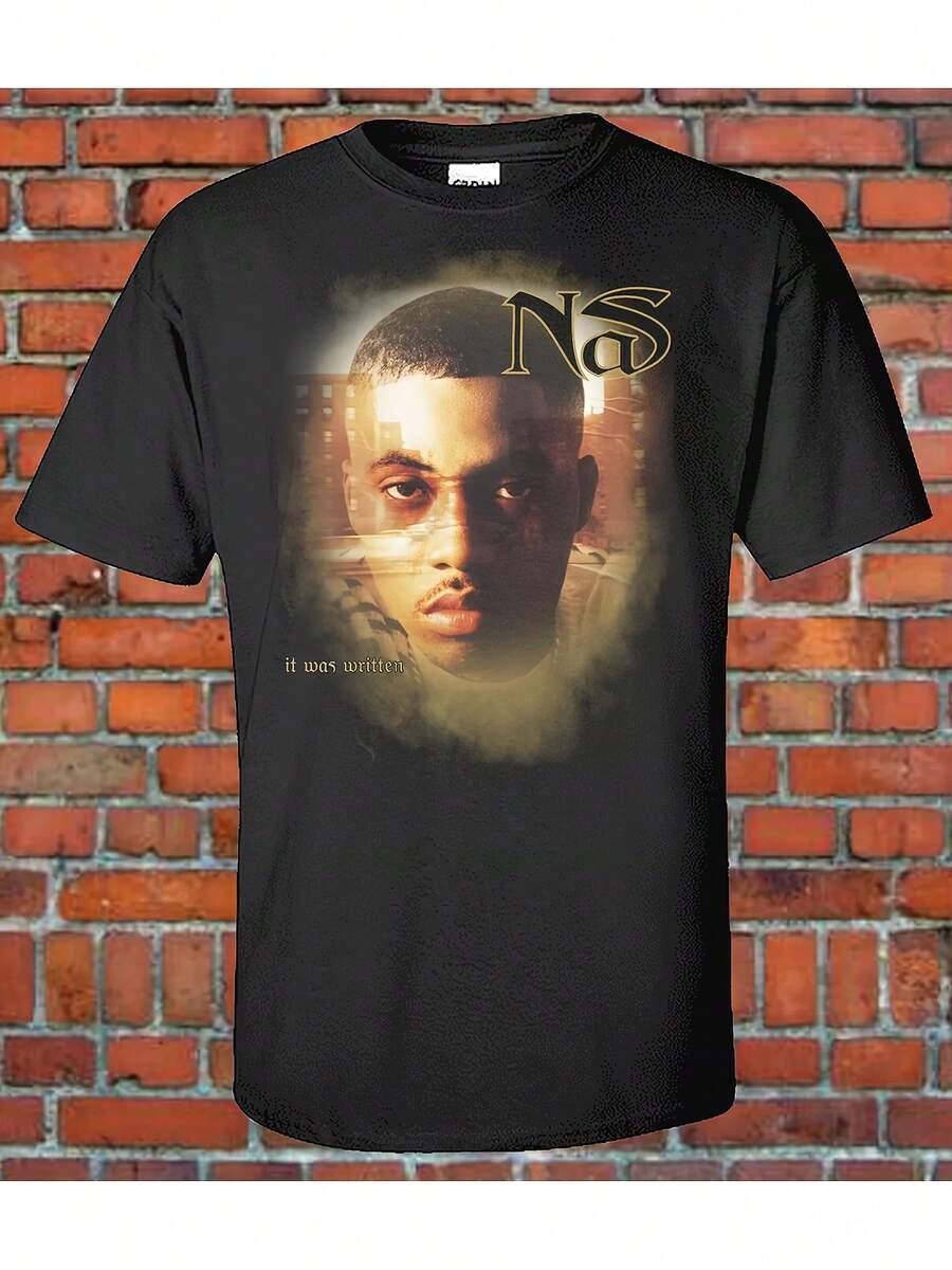 Album Cover Graphic T-Shirt, Plaid Casual T-Shirt Is The Perfect Gift ...