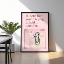 1 Pc Clippy Microsoft Paperclip One Piece Poster Dopamine Decor Top ...