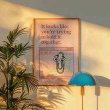 1 Pc Clippy Microsoft Paperclip One Piece Poster Dopamine Decor Top ...