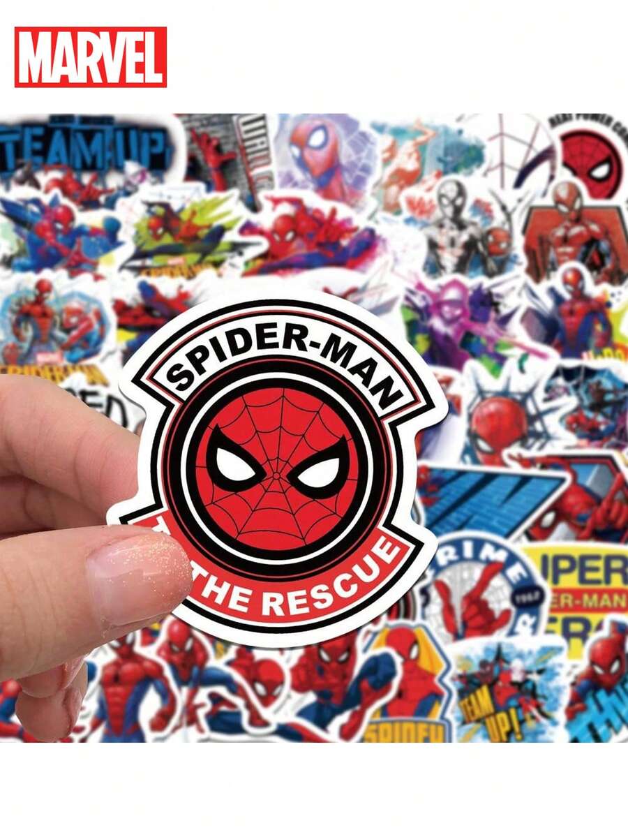 50PCS Marvel Officially Licensed Spider Man Vinyl Stickers Waterproof ...