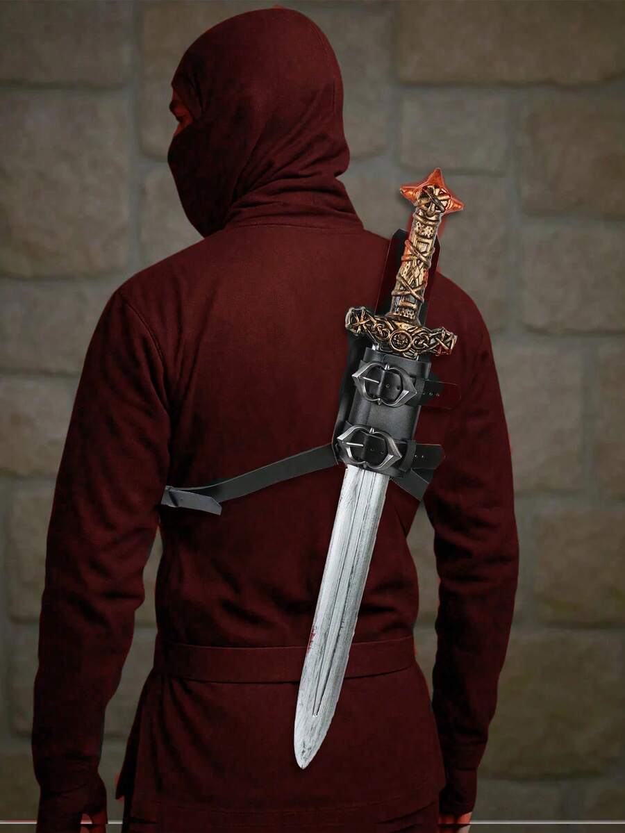 1PC Medieval PU Leather Belt Sword Katana Sheath Holster Medieval Men ...