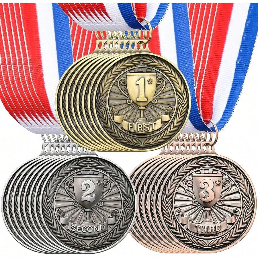 Award Medals 1st 2nd 3rd Place Medals For Awards Metal Winner Trophy ...