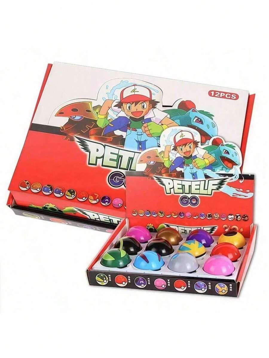 pokemon 5pcs Pokemon Pokeball Mini Figure, 5cm Pocket Monster ...