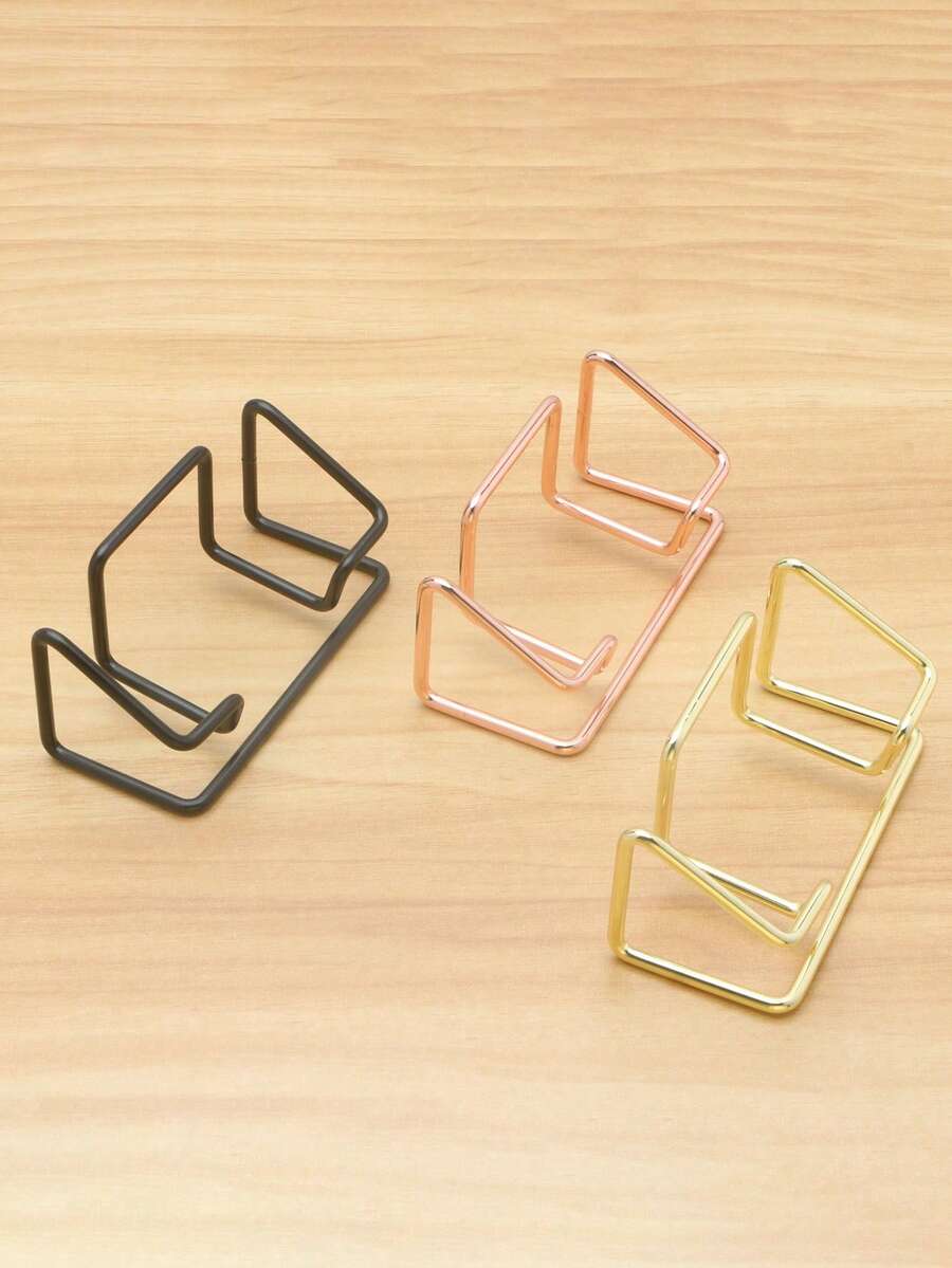 1pc Vertical Metal Business Card Holder, Desktop Card Display Stand ...