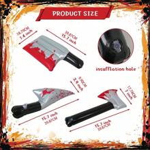 Halloween Inflatable Fake Knife Props Realistic Prank Toy Knives For ...