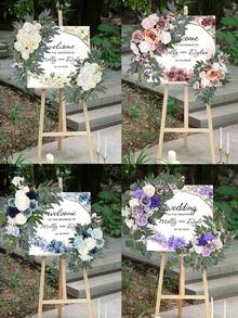 Wedding Arch Flowers Set Of 2, Artificial Flowers For Decoration ...