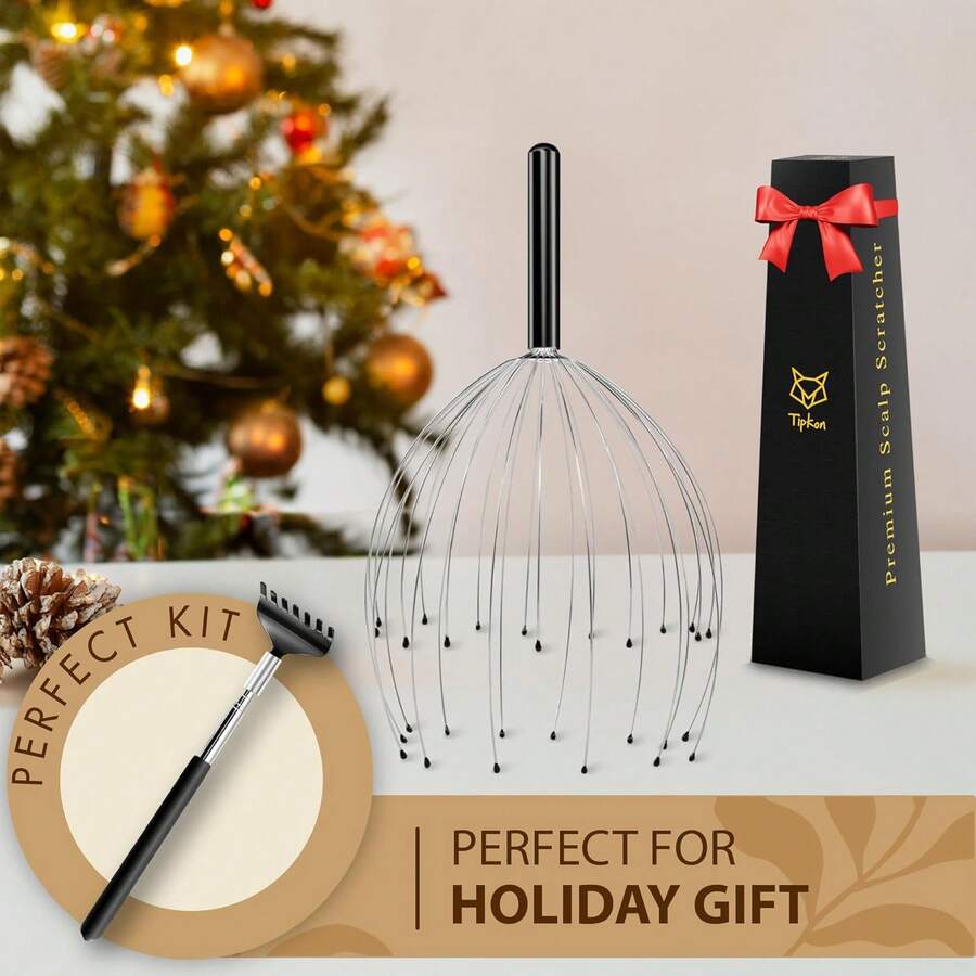 Head Massager 28 Fingers Scalp Massager Head Scratcher, Back Massage ...