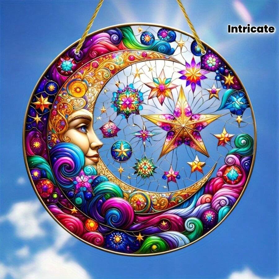 2D Flat, Moon Goddess Acrylic Sun Catcher - Window Art, Suitable For ...