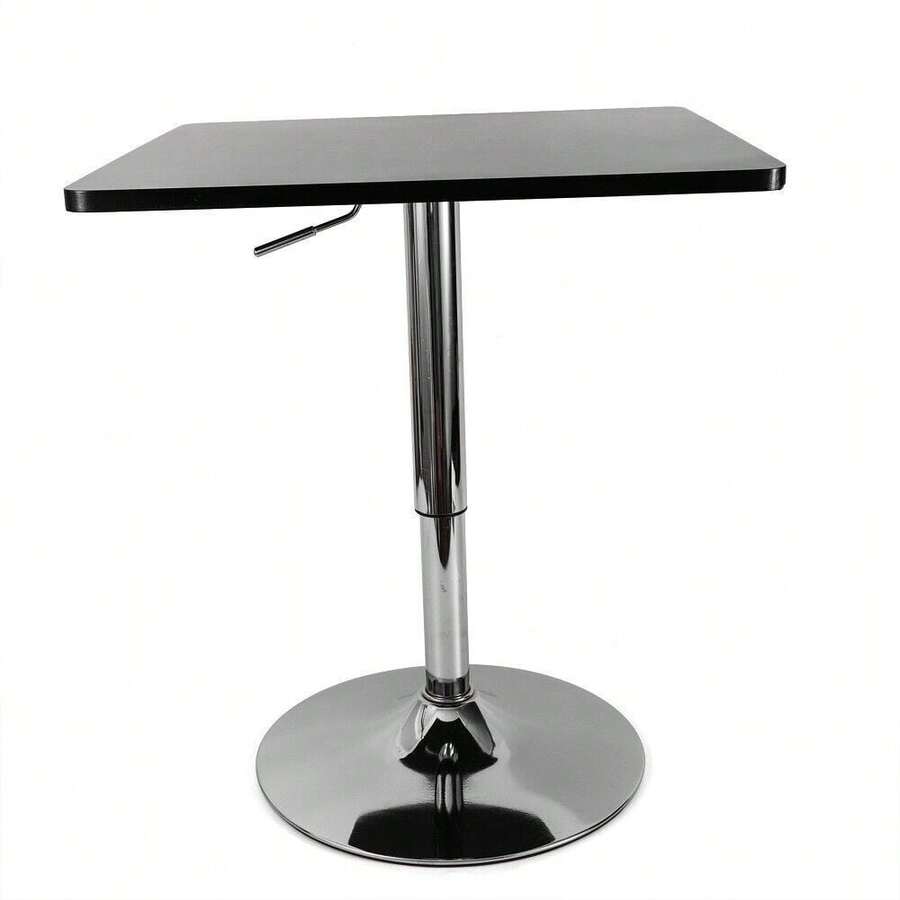 Square High Table Pub Table Black Top Pedestal Tall Tables Cocktail Bar ...