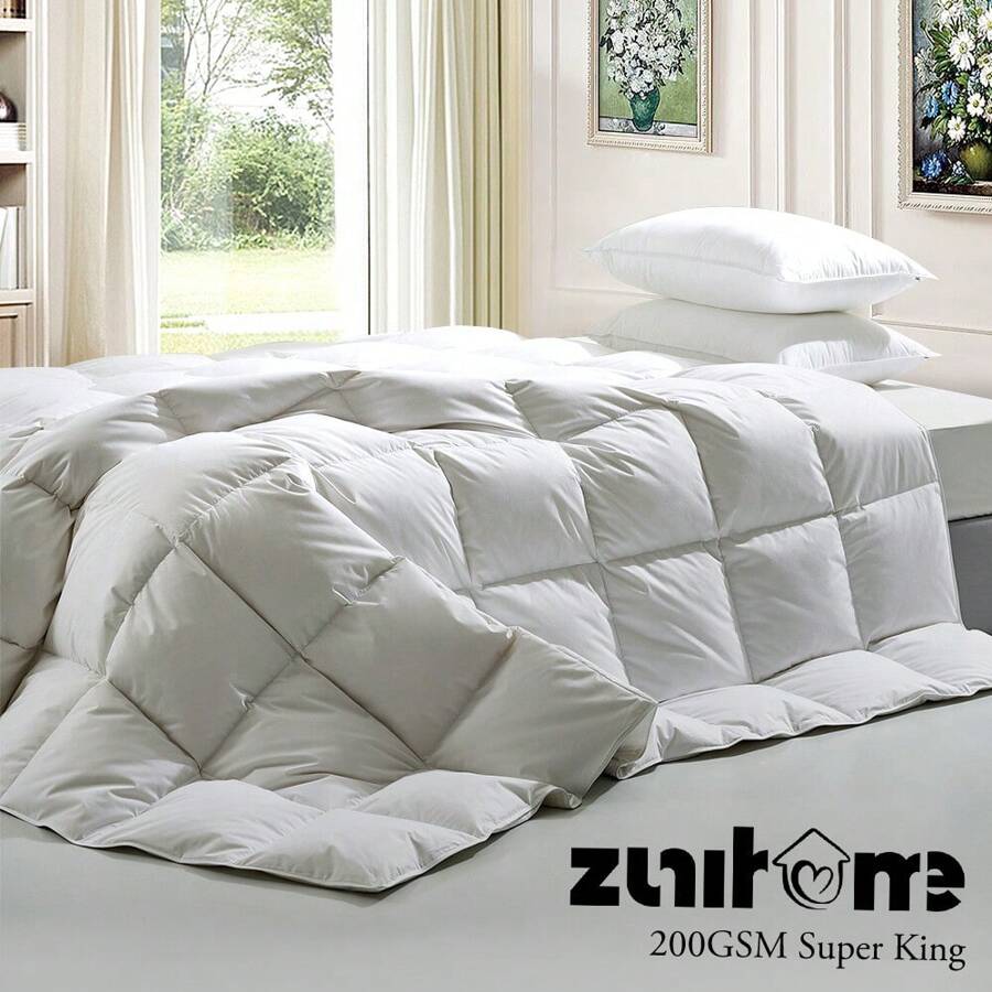 SUN YEE Natural Bamboo Quilt 200GSM Duvet Doona Winter Summer Quilt ...