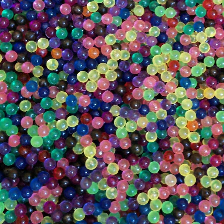1000PCs Magic Water Sticky Beads Children 24colors OPP Bags Crystal ...