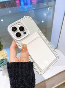 1 Stück TPU Material 2-in-1 Kartenfach Handyhülle, kann Karten & Münzen ...