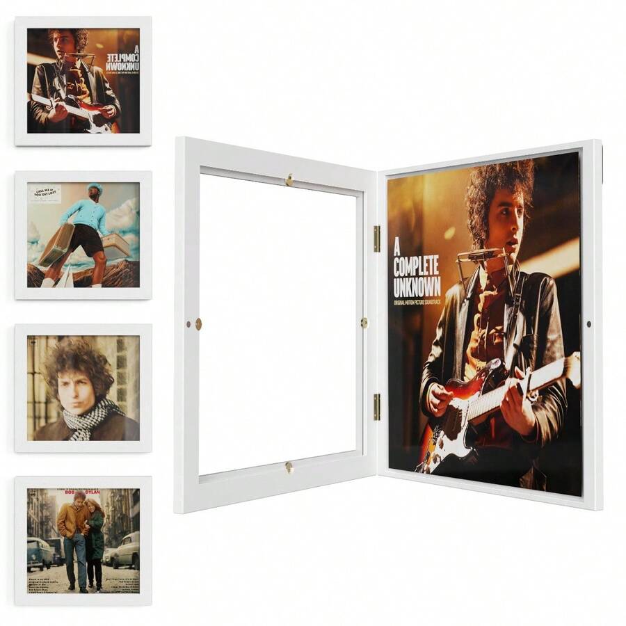 4 Pack Vinyl Record Frame For The Wall, Wall-Mounted Vinyl Record ...