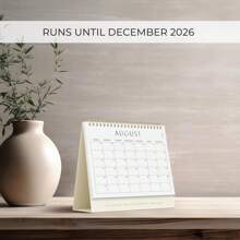 Aesthetic Desk Calendar 2025-2026 - Runs From June 2025 Until December ...