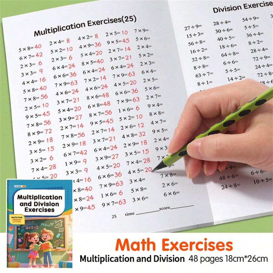 This Book Contains Practice Exercises For Multiplication And Division ...