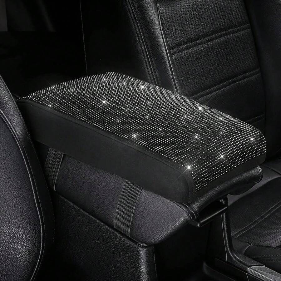 SEG Direct Car Center Console Cover, Breathable Leather Auto Armrest ...