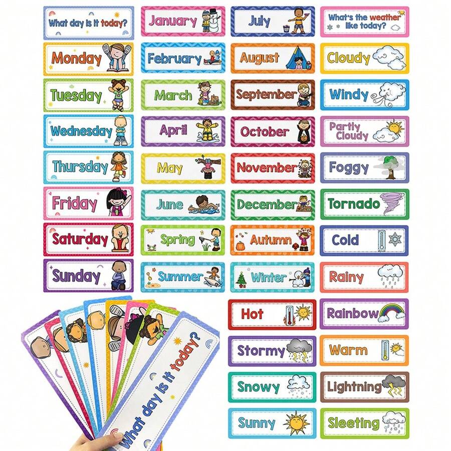 Lachilly 40 PIEZAS Tarjetas de memoria de palabras en inglés sobre el ...