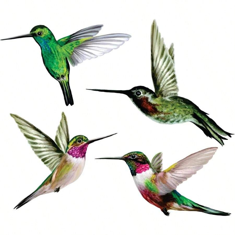 Z34 X Hummingbird Window Clings For Glass Safety On Doors Windows And ...