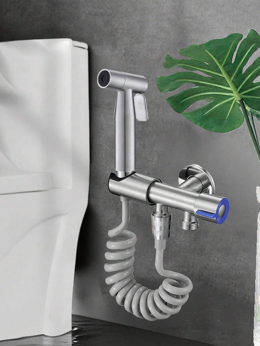 1pc Modern Stainless Steel Bidet Attachment Set - Mode Wall-Mounted ...