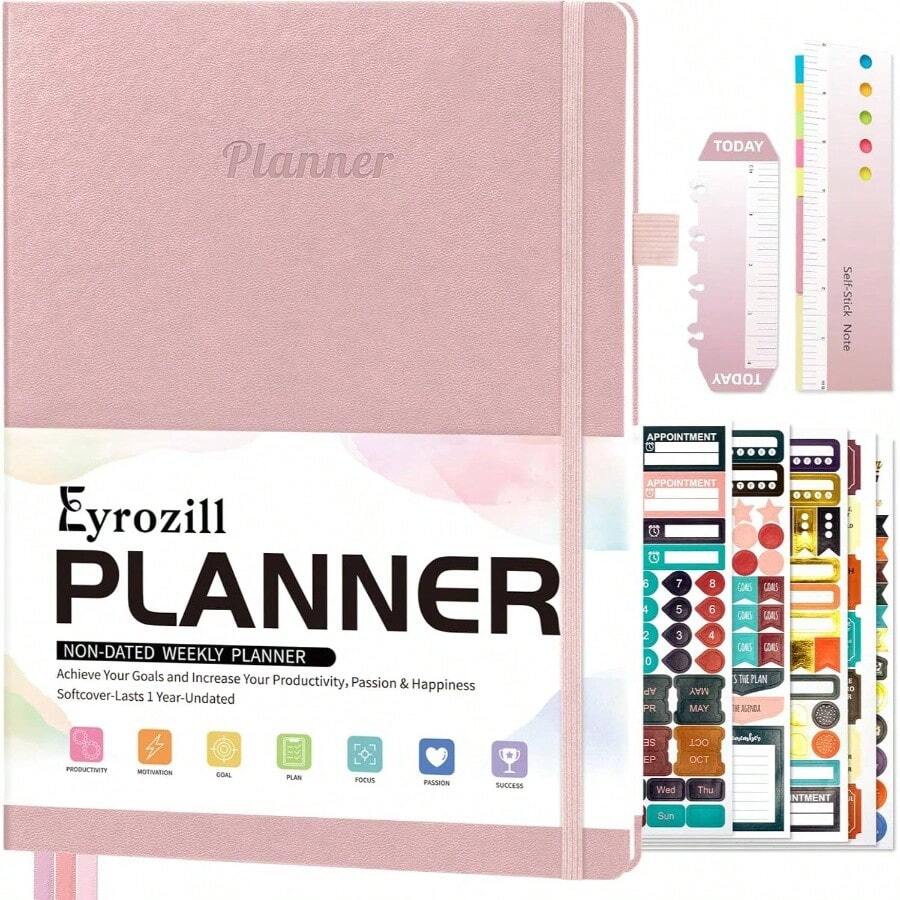 Planner 20242025 12 Months Undated Weekly Monthly Life Planner A4 ...