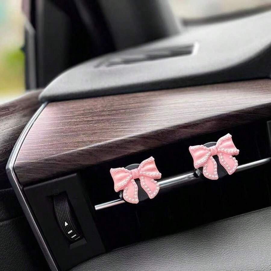 Pearl Bow Car Air Conditioning Air Outlet Decoration Clip Car Air ...