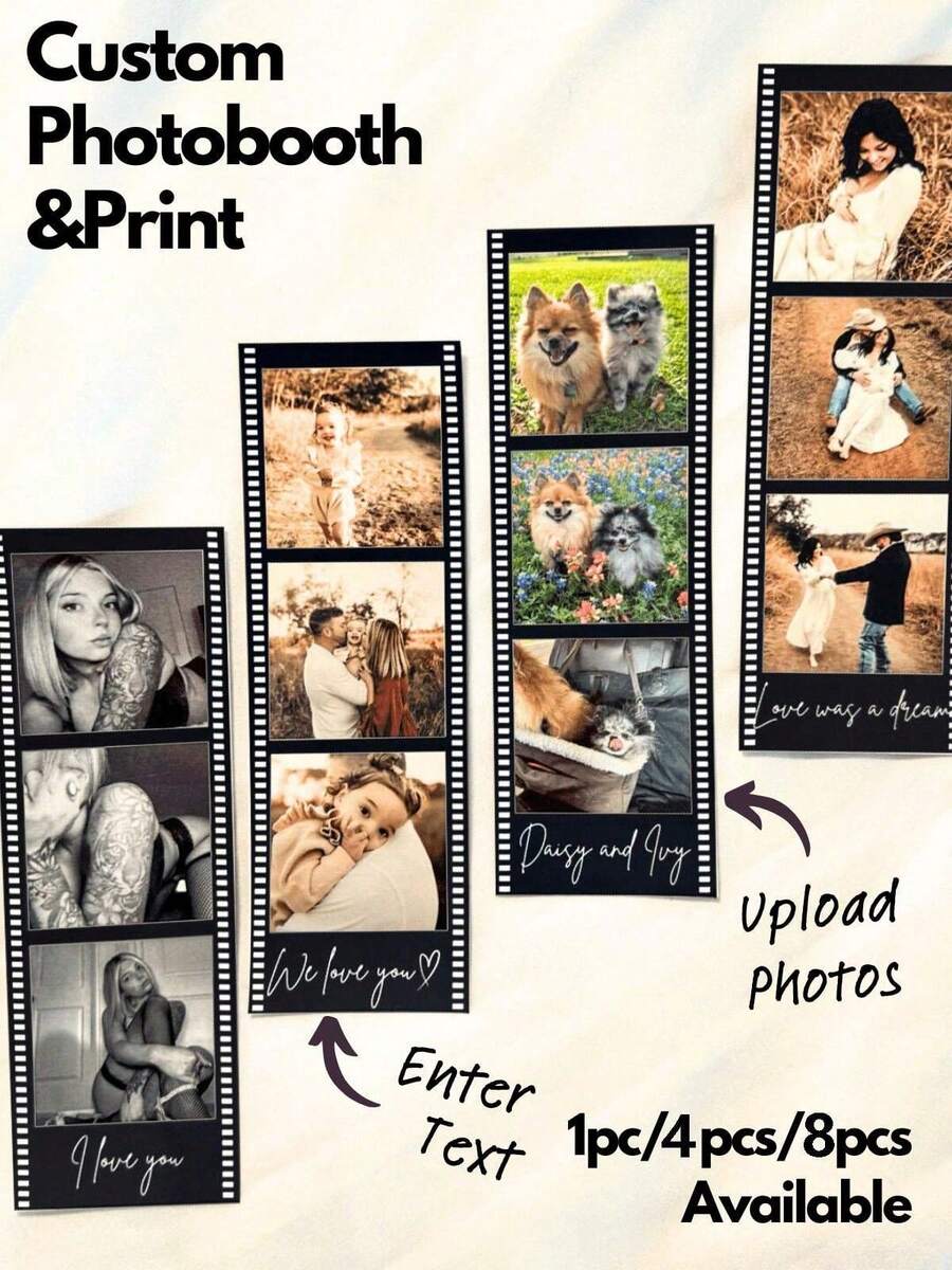 1 pezzo/3 pezzi/7 pezzi Striscia fotografica personalizzata, 1 pezzo ...