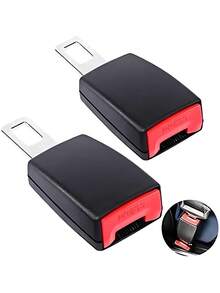 2pcs Car Seat Belt Extender Car Safety Belt Lock Clip Buckle Clasp