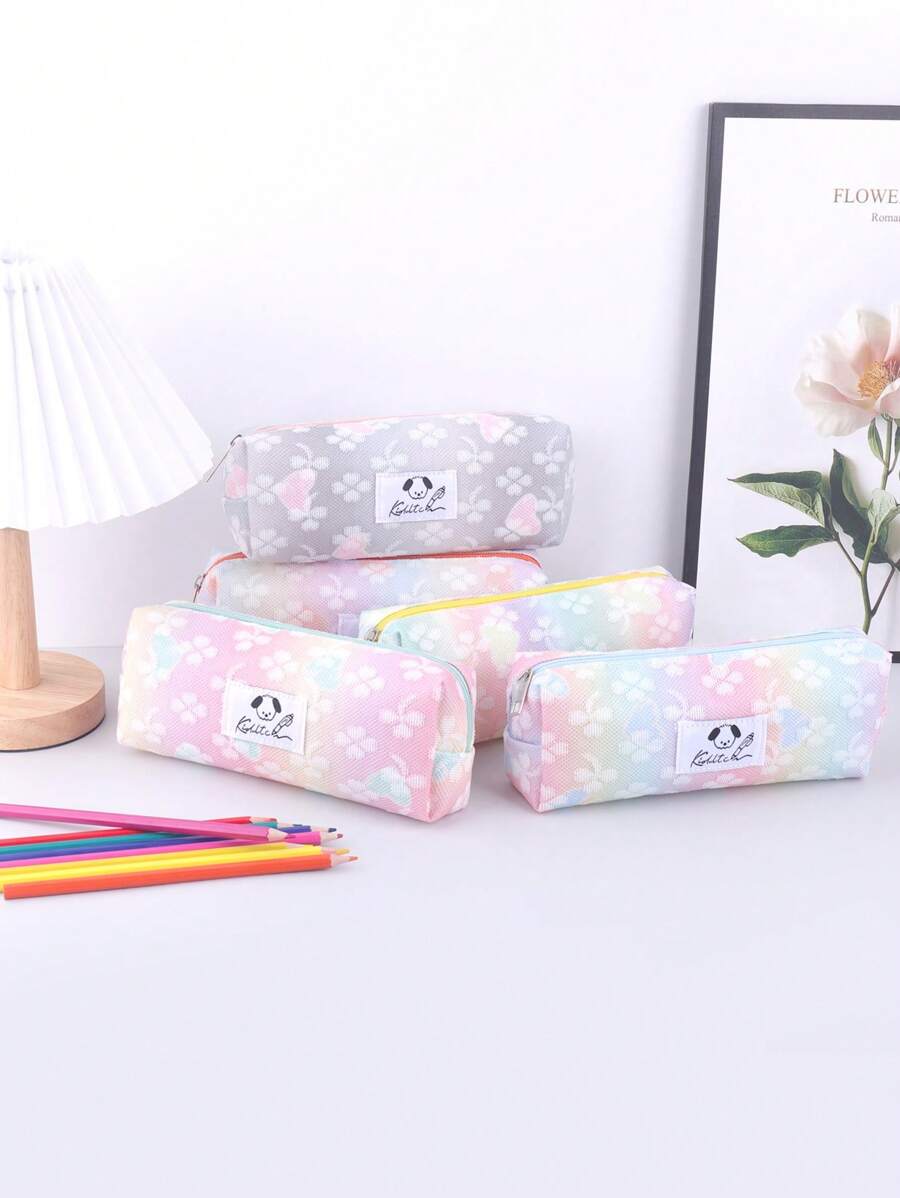 1 Pc Creative Flower Pencil Case, Personalized Embroidered Petal ...