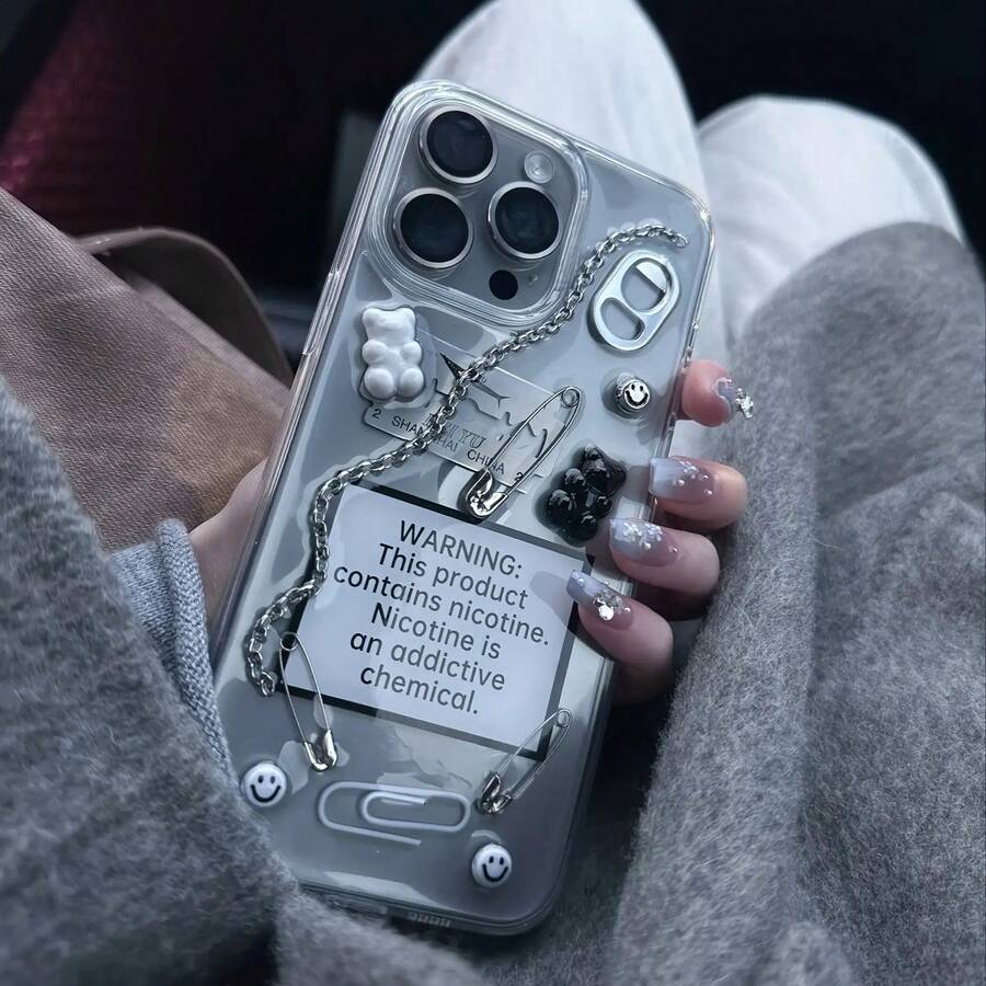 3D Punk Metal Decor Gothic Retro Handmade Phone Case, Suitable For ...