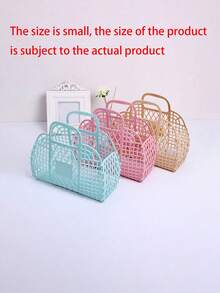 Hollow Cross Design Handbag, Women's Minimalist Solid Color Assemble ...