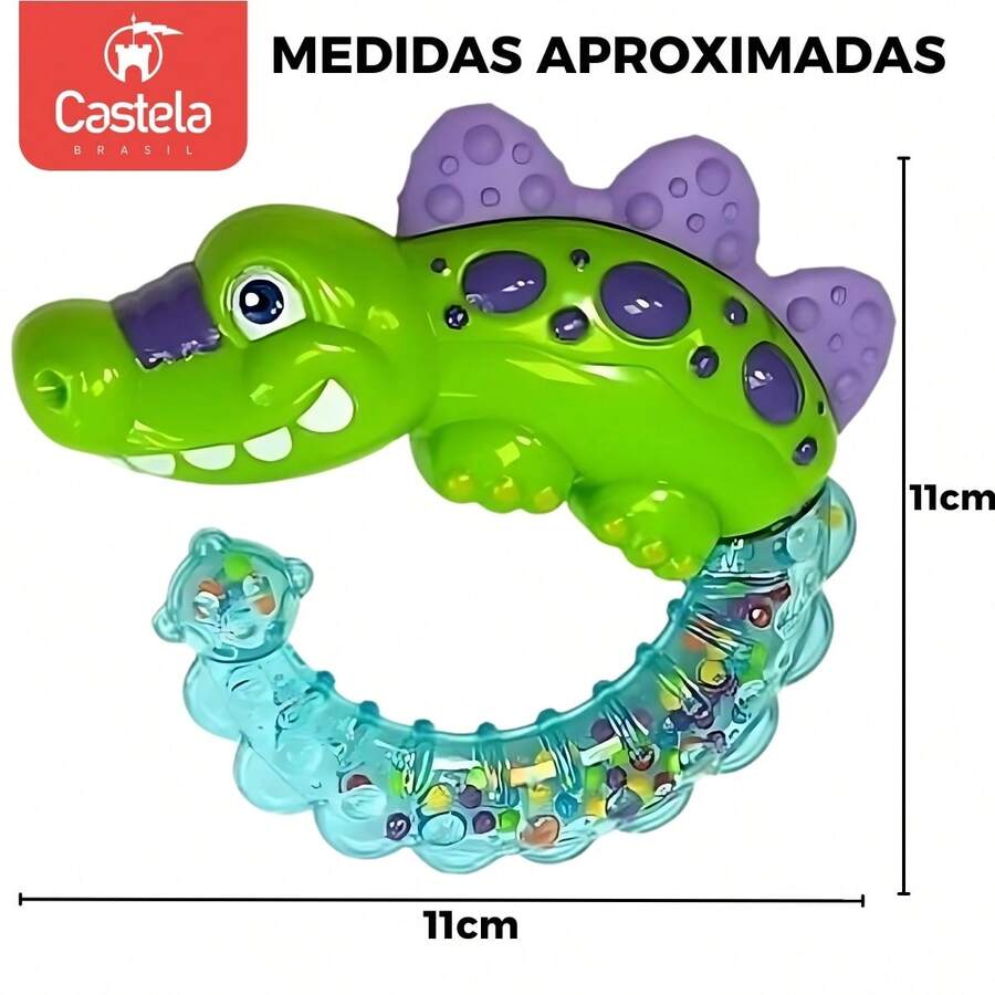 Baby Toys Teether Rattle Alligator Friendly CBS0359 - Castela | Mode de ...