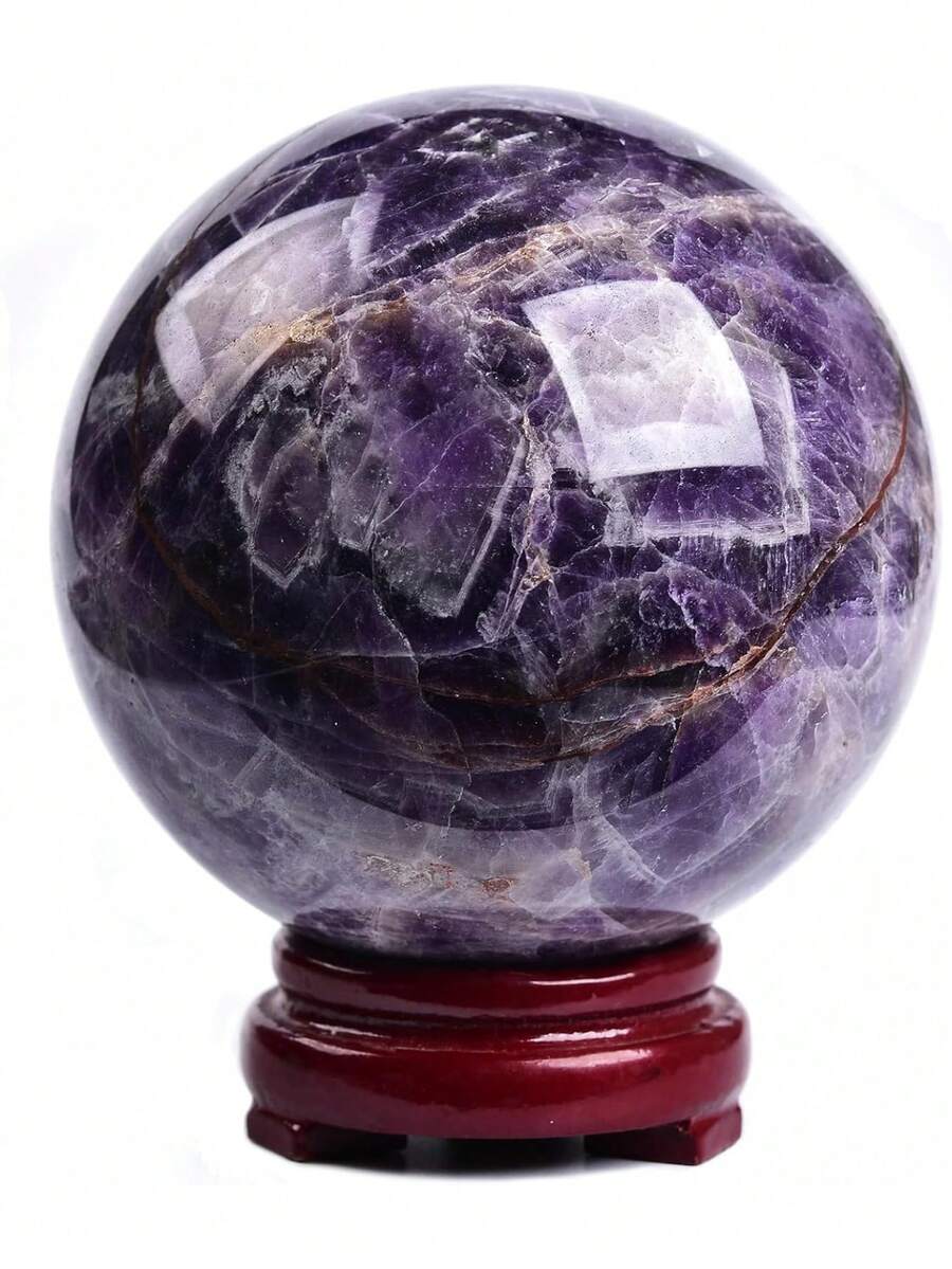 3.5-4 Inch (90-100mm) JIC Gemstone Large Crystal Ball With V-Shaped ...