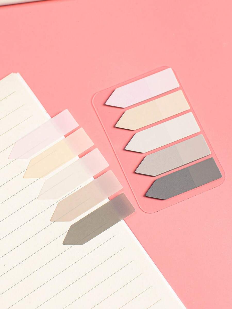 1pc 100-Page Muted Color PET Sticky Notes, Minimalist Memo Stickers ...