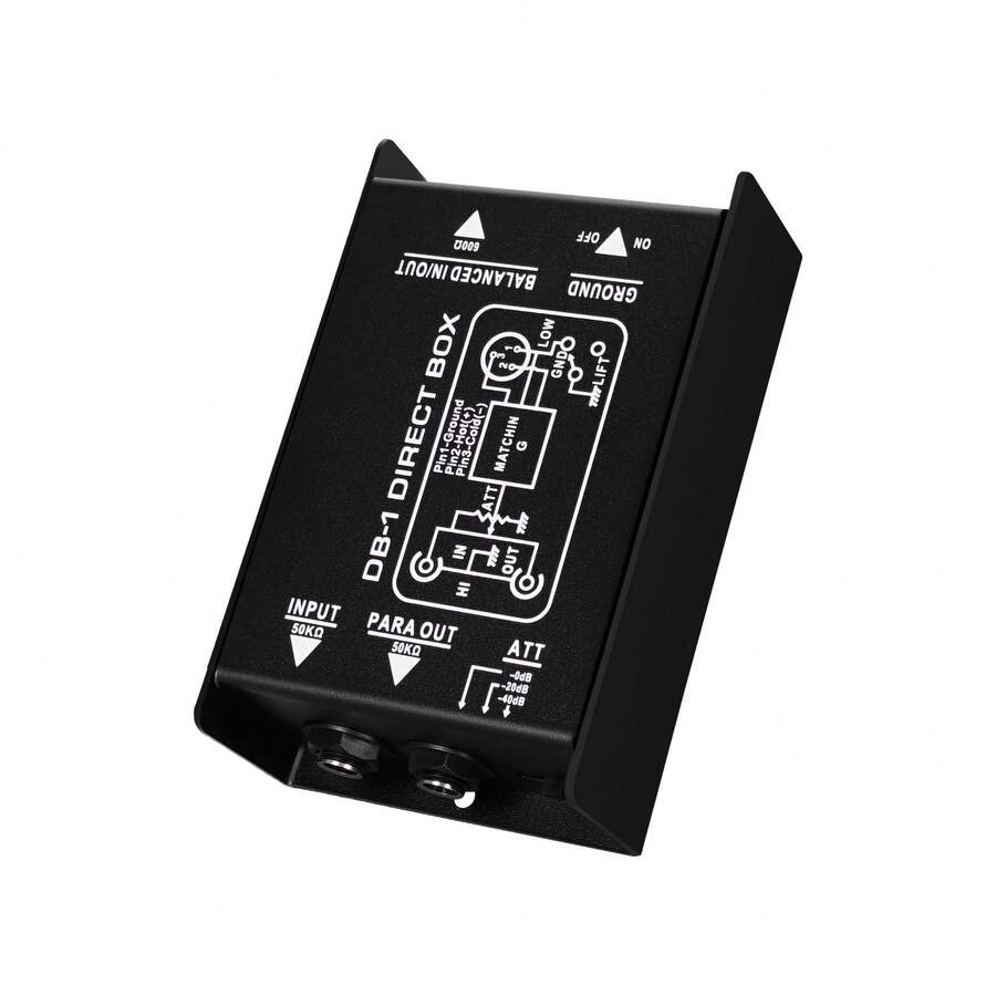 Premium Direct Injection AudioBox Passive DI Unit Hum Eliminator With ...