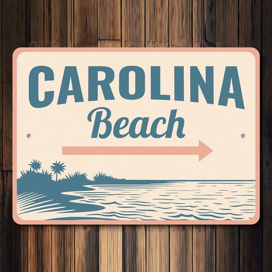 Carolina Beach Sign Directional Sign Beach Arrow Sign Beach House Sign ...