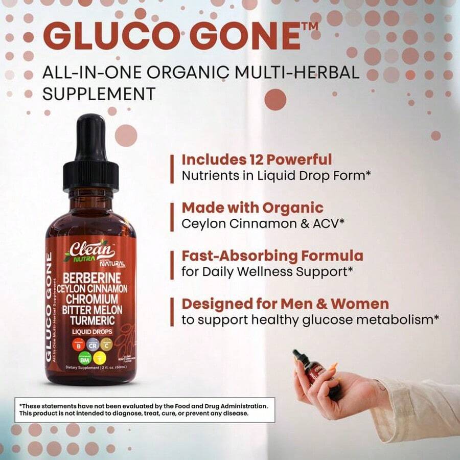 Gluco Gone 60mL Gotas líquidas con Berberina y Canela de Ceilán | Mode ...