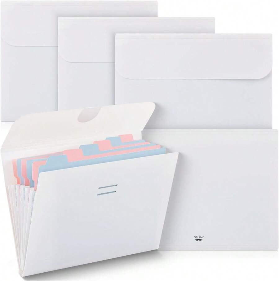 Accordion File Organizer, 5 Pack, 7 Pockets, Document Organizer ...