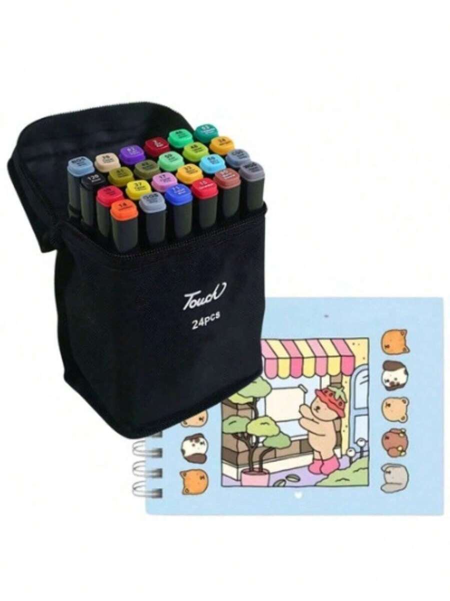 Coloring Book Kit 50 Sheets 180gsm + Set Of 12/24/36/48/60/80 Coloring ...