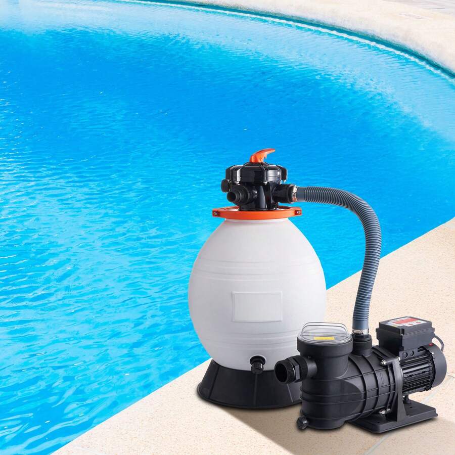 Sand Filter Pump For Above Ground Pools, 16 Inch, 3500 GPH, 1 HP, Pool ...