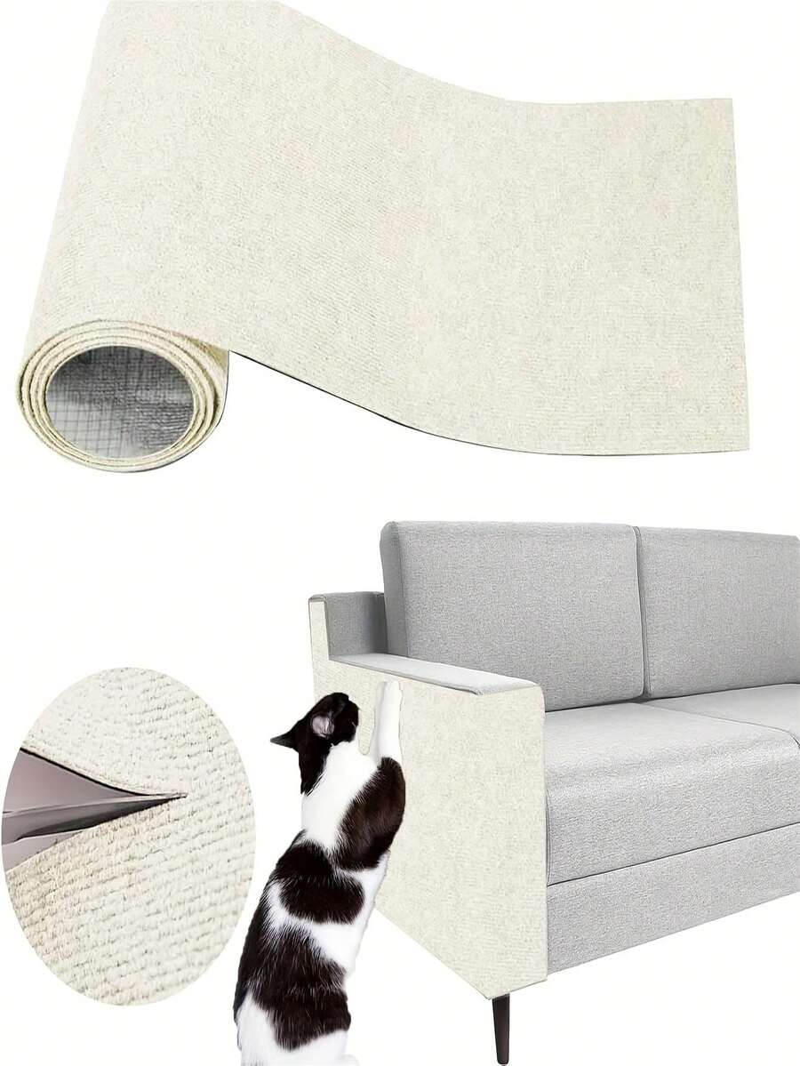 1pc Trimmable Self-Adhesive Cat Scratch Pad, Cat Scratch Board,Pet Anti ...