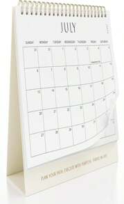 Aesthetic Desk Calendar 2025-2026 - Runs From June 2025 Until December ...