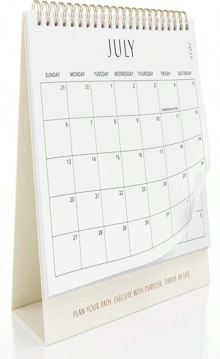 Aesthetic Desk Calendar 2025-2026 - Runs From June 2025 Until December ...