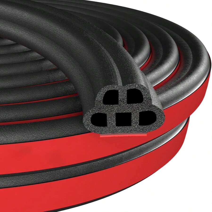 Car Door Rubber Seal Strip 5 Hole Double Layer Vehicle Weather ...